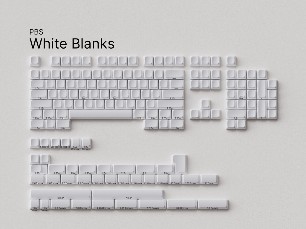 [In Stock] PBS Blanks Keycaps – iLumkb