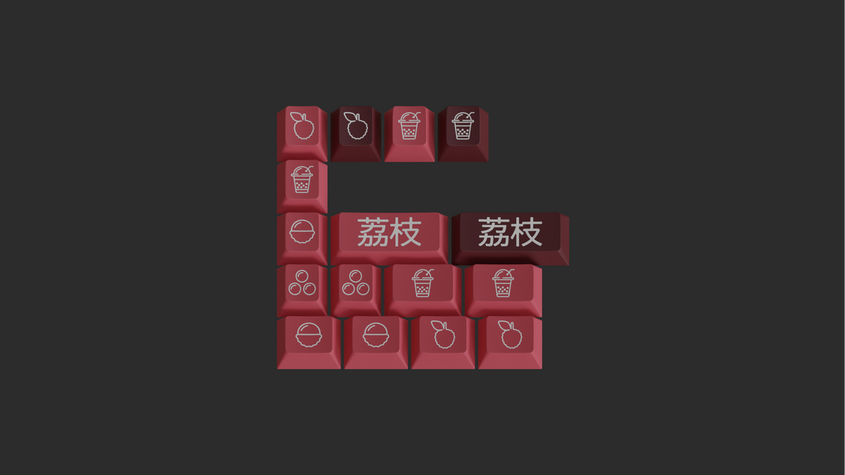 [In Stock] GMK Lychee Keycap Set