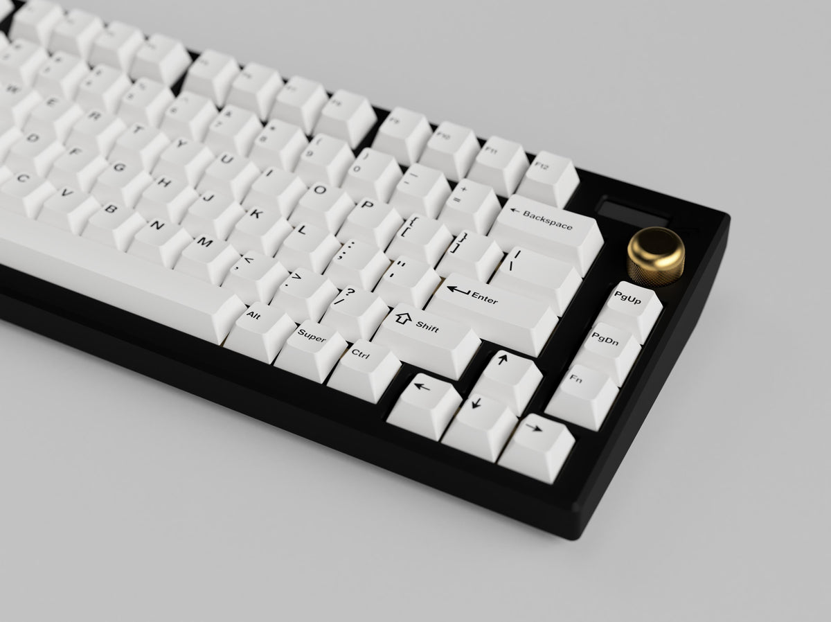 [In Stock] GMK Black on White – iLumkb